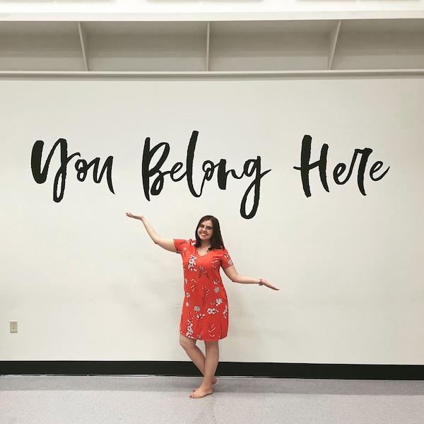 Vinyl Wall Art Decal | "you Belong Here" | Classroom ~ Children ~ Kids ...