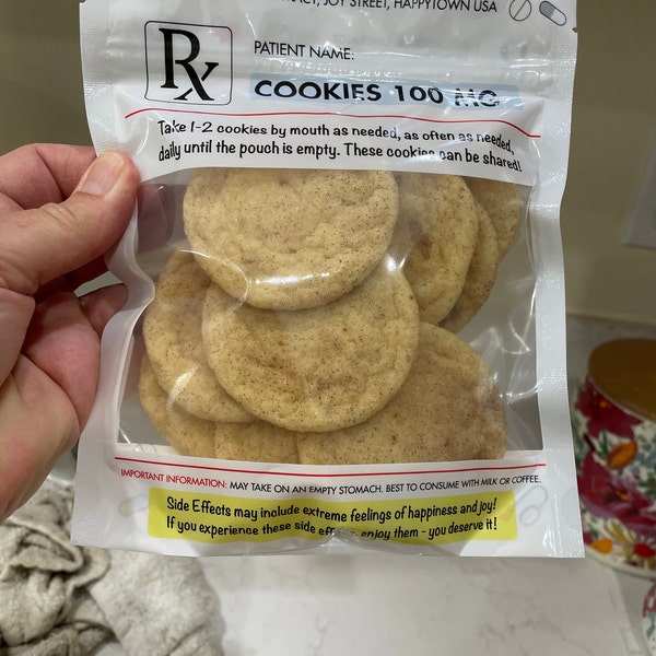 Rx Novelty Stand-up Pouch Empty Food-safe Pouch Nurse Appreciation Gift ...