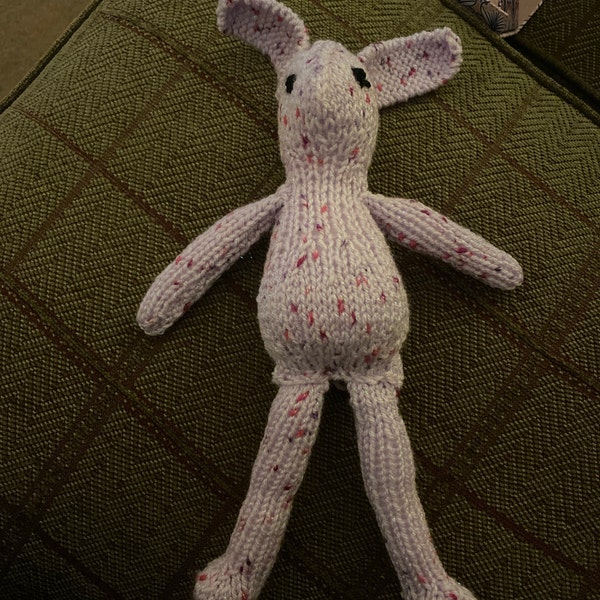 Mini Animal Stuffies Knitting Pattern Small Teddy Bear, Bunny Rabbit ...