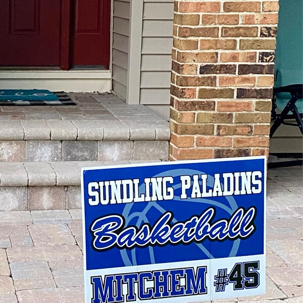 Customizable Sports Yard Sign - Minimum 12 Pieces - Etsy
