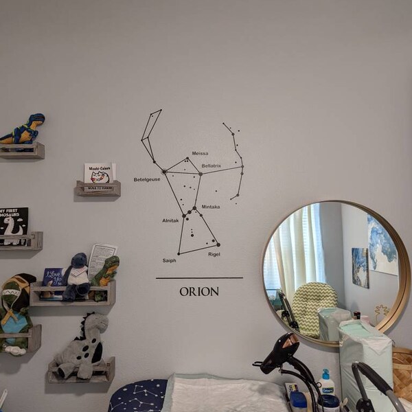 Orion Constellation Wall Decal: Star Names, Archer Design - Etsy