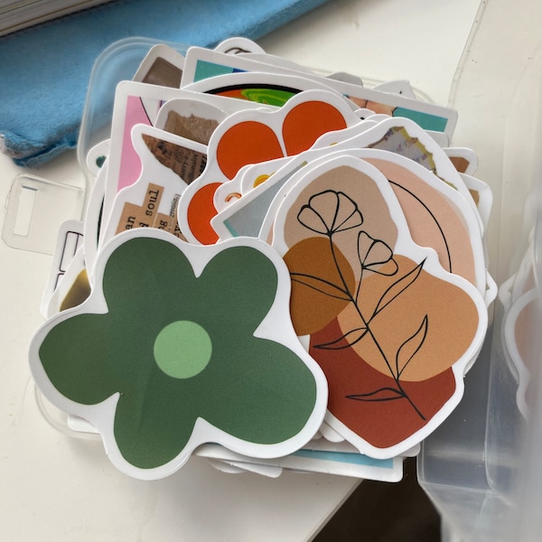 25/50 Vinyl Neutral Stickers, Die Cut Decal Set, Waterproof Reusable ...