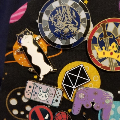 Alien Pets Hard Enamel Pins Original Art - Etsy