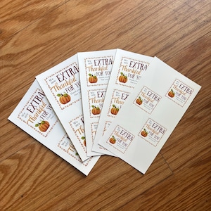 We Are EXTRA Thankful for You, Thanksgiving Treat Tag, Gift Tag ...