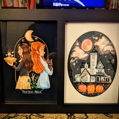 Practical Magic Inspired Victorian House Gouache Painting STICKER ...