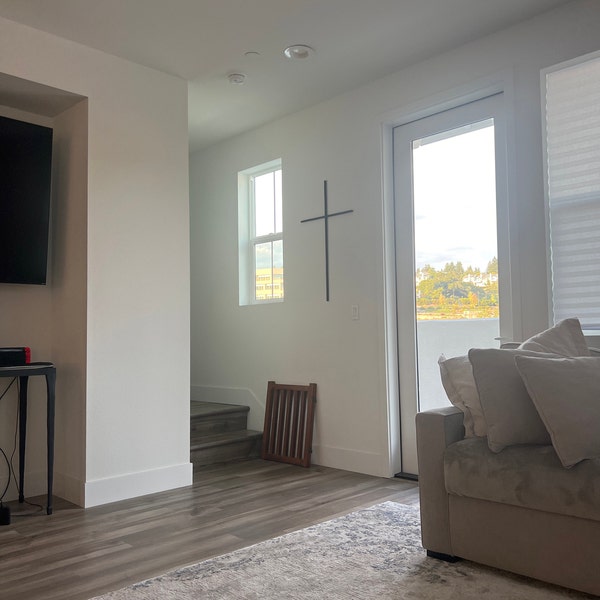 Iron Wall Cross. Handmade and Hand Painted. 18 Inches Tall. Original ...