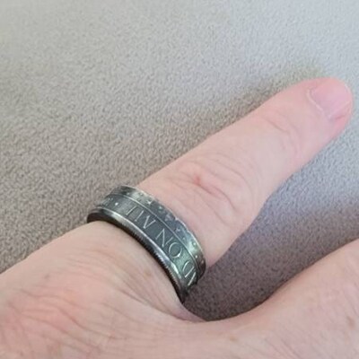 1 Oz GOLD American Eagle Coin Ring One Ounce - Etsy