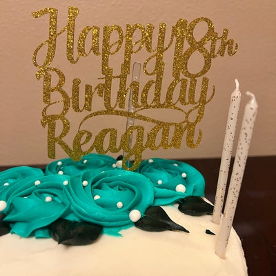 Personalized Happy Birthday Cake Topper Customised Cake Topper - Etsy