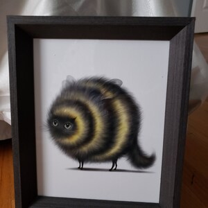 Cat Bee Art Print Bee Cat Art Bumblebee Cat Art Cat Lover Gift ...