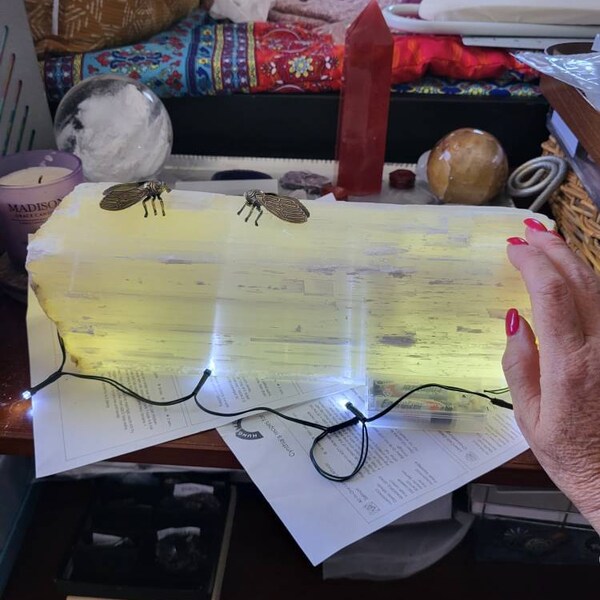 Rare Size Raw Cut Extra Large Selenite Crystal Fireplace Log-one Each ...