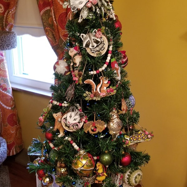 Opossum Sign With Turtle and Moth - Etsy