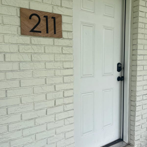 Front Door Sign,custom Address Sign, House Numbers Sign Round, House ...