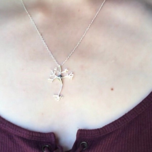 Neuron Necklace STEM Gift Tree of Life Psychology Gift Science Gift ...