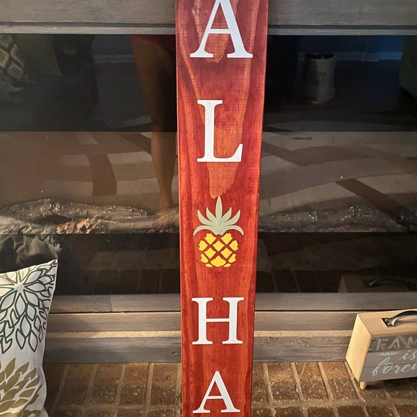 Aloha Welcome Sign - Welcome - Hawaiian Sign - Aloha Sign With ...