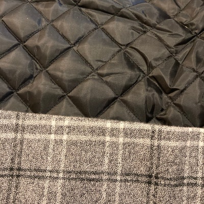 Quilted Polyester Batting Fabric Padded Quilted Fabric Lining Polyester ...