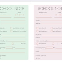 PRINTABLE SCHOOL NOTES - Etsy