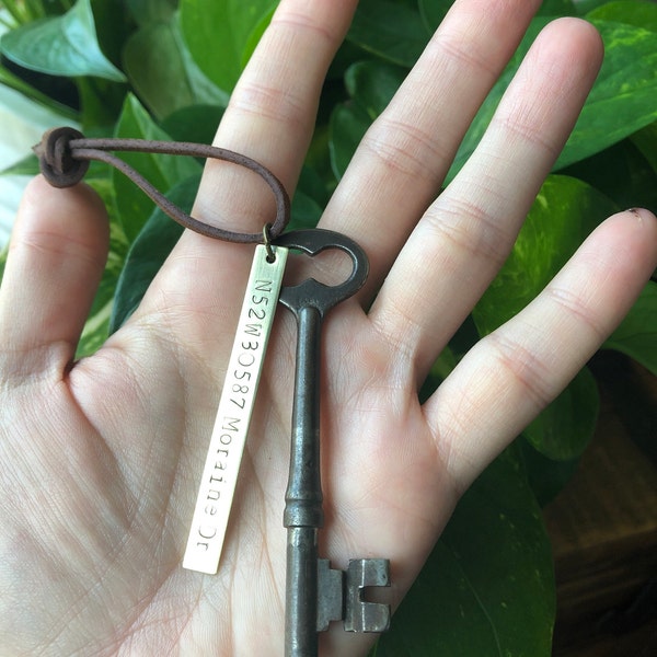 Custom Housewarming Gift - Hand Stamped Antique Skeleton Keys - New ...