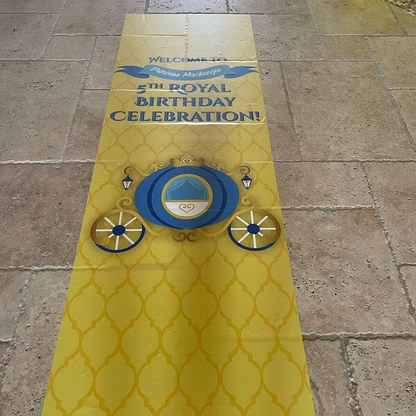 Custom Floor Runner, Aisle Runner, Custom Birthday Runner, Floor Decal ...