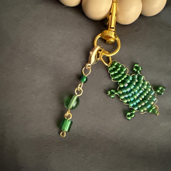 Beaded Keychain Charm - Handmade Beaded Bag/purse Charms, Seed Bead ...