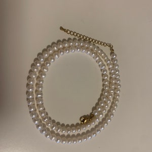 CLAM Real Freshwater Pearl Necklace Choker, Pearl Necklace for Women ...