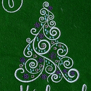 Christmas Tree Embroidery Machine Designs Pes Instant Digital Download ...