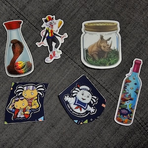 GREEN TREE PYTHON Sticker Pack Cute Snake Stickers: Clear, Holo, Vinyl ...