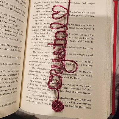 Personalized Wire Bookmark / Book Club Gift / Teacher Gift / - Etsy