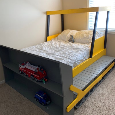 Full Size Bulldozer Bed PLANS plans Only, Create a Construction Themed ...