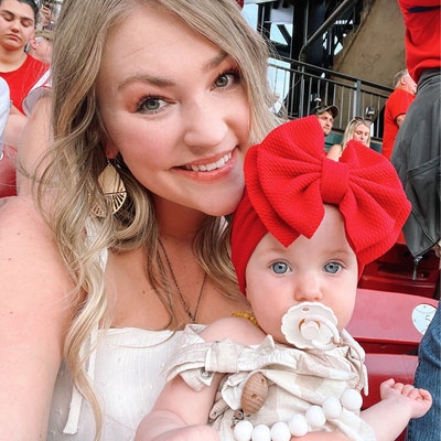 Dark Red Bow Dark Red Headwrap Baby Bow Big Red Bow - Etsy