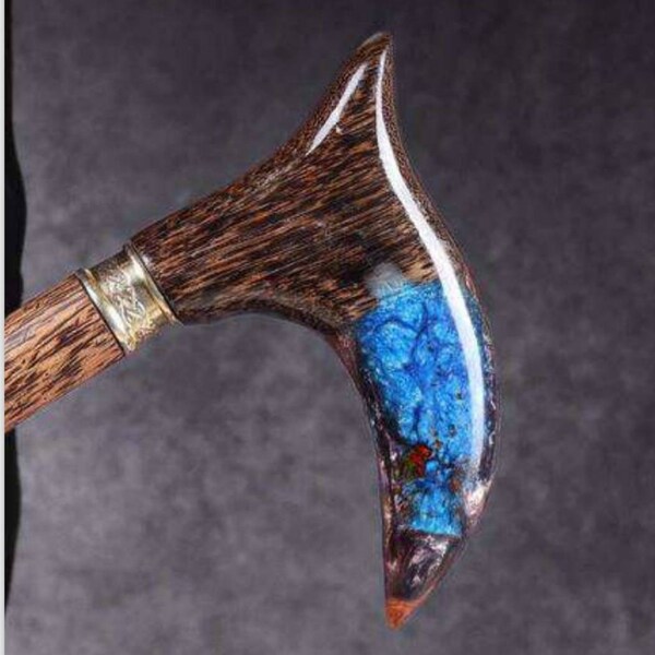 Resin Walking Cane | Antique Walking Cane | Palm Wood Walking Stick ...