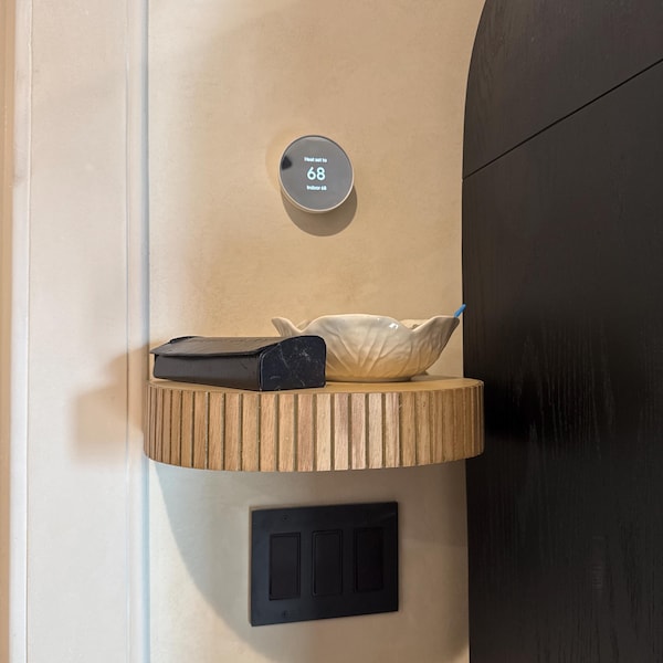 Custom Rounded Fluted Floating Shelf - Etsy