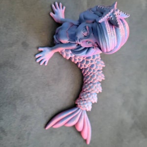 Mermaid, New Style Articulated Fidget Toy 3D Printed Printverse 3D ...