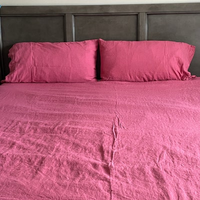 Brown Waffle Linen Coverlet Heavy Weight Linen Waffle Throw Blanket ...