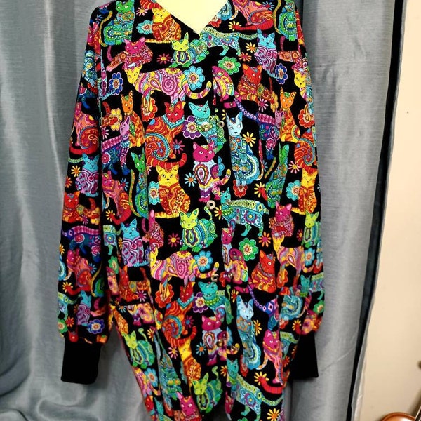 Turtles Totally Tropical Regatta Custom Made Unisex Men Women Scrub ...