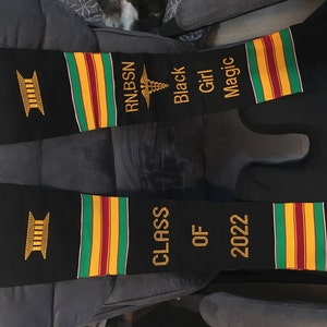 Educated Black Woman Graduation Stoles Class of 2023 Black - Etsy