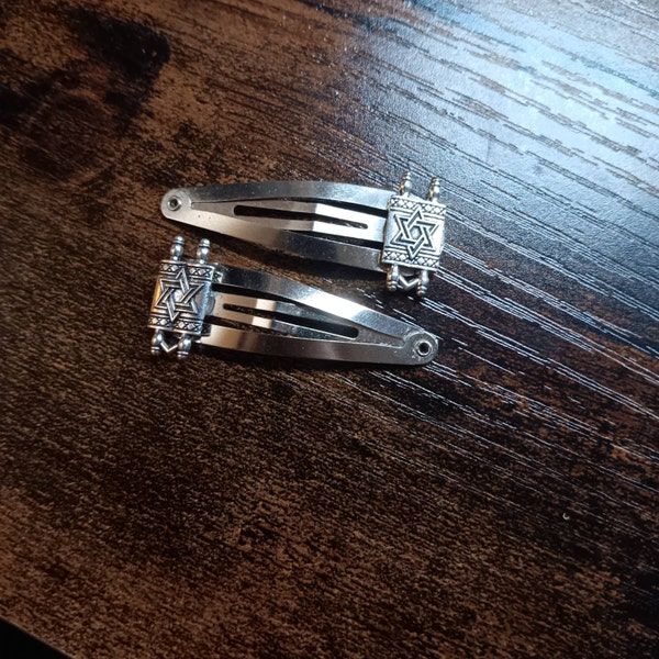 Tallit Clips Silver Tree of Life on Brushed Aluminum Hanukkah, Sweater ...