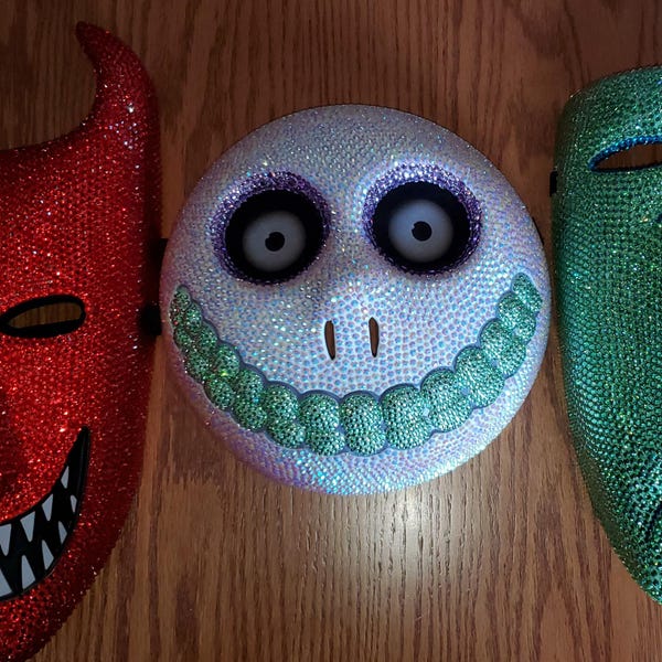 Bling Jason Mask- Bedazzled, Bloody, Galaxy - Etsy