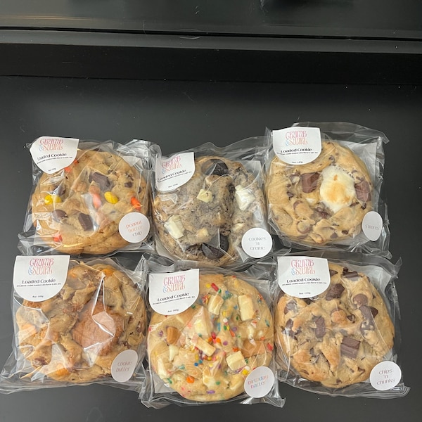 Build Your Own 6 Cookie Box - Large Bakery Style Cookies - Dessert ...