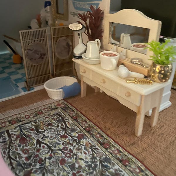 Miniature Terracotta Plant Pot Diorama Accessory Dollhouse Garden Decor ...