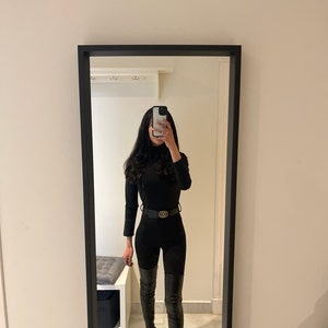 Lovefab Black Jumpsuit ,V Style Full Body Bodycon, Long Sleeve Bodysuit ...