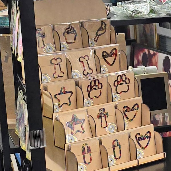 Custom Your Size, Shelf Tilted Display Stand / Display Rack ...