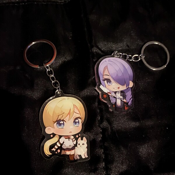 Acrylic Keychain 2.5" - Resident Evil 4 Remake Ashley Graham, Leon ...