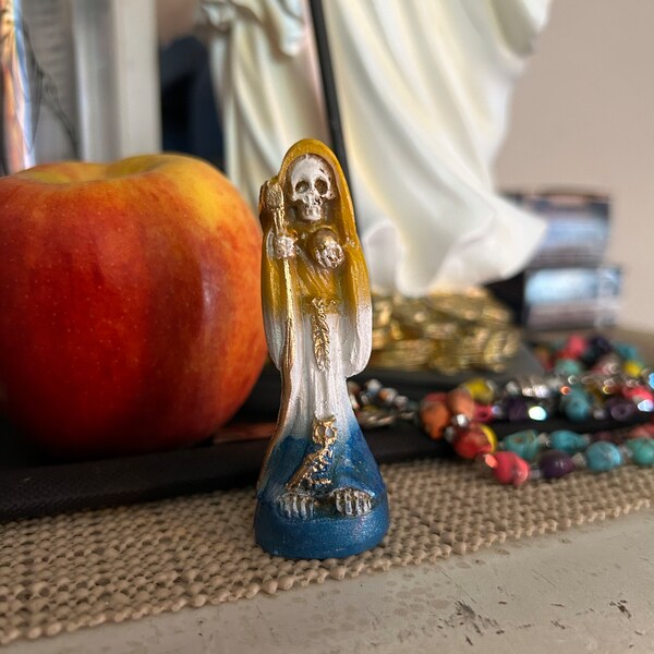 Red Santa Muerte Rosary - Etsy