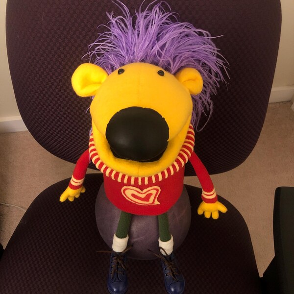 Happy Unicorn - Hand Puppet, Muppet Style, White and Blue - Etsy