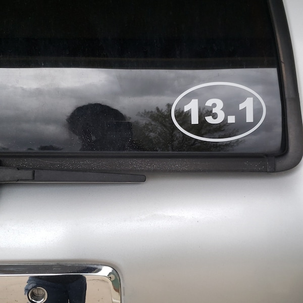 13.1 Half Marathon Decal, 13.1 Decal, 13.1 Sticker, Runners Decal ...