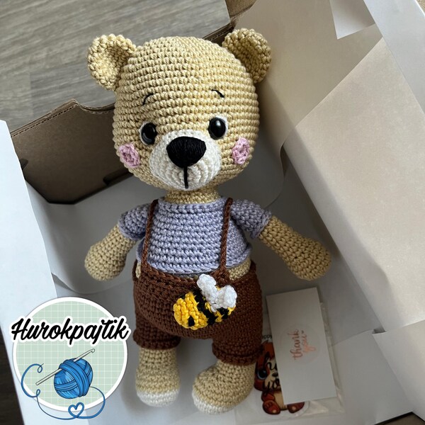 PDF Bruno the Bear/crochet Pattern Amigurumi in English and Polish ...