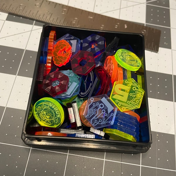 Netrunner Token Set (78 Tokens) - Laser Cut - Etsy