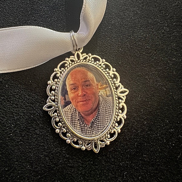 Memory Remembrance Bouquet Charm, Locket, Brooch Personalised With Any ...