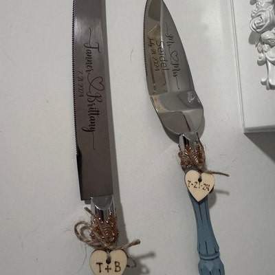 Maroon Cake Server Marsala Cutting Set Maroon Wedding Cake Knife Set ...