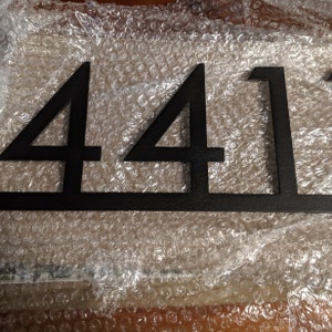 5'' Metal Address Plaque Modern House Numbers House | Etsy